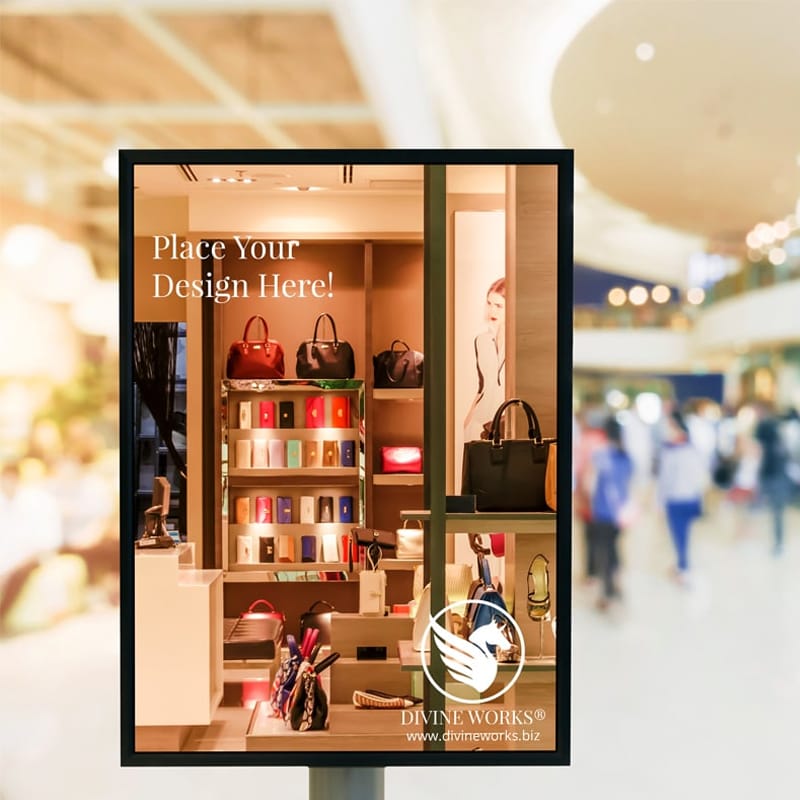 Free Mall Advertising Poster Mockup » CSS Author