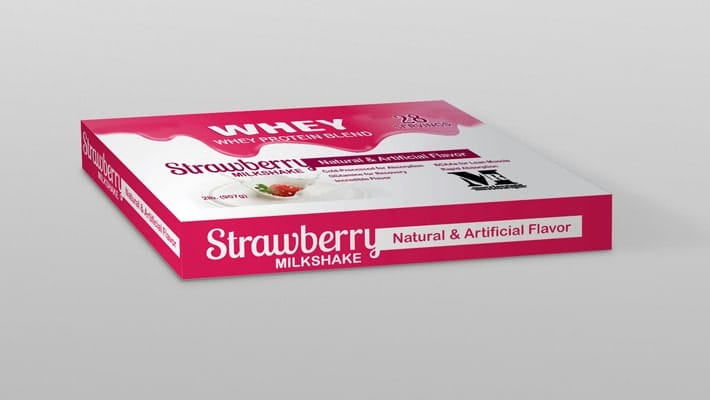 Free New Milkshake Powder Rectangle Box Packaging Mockup » CSS Author
