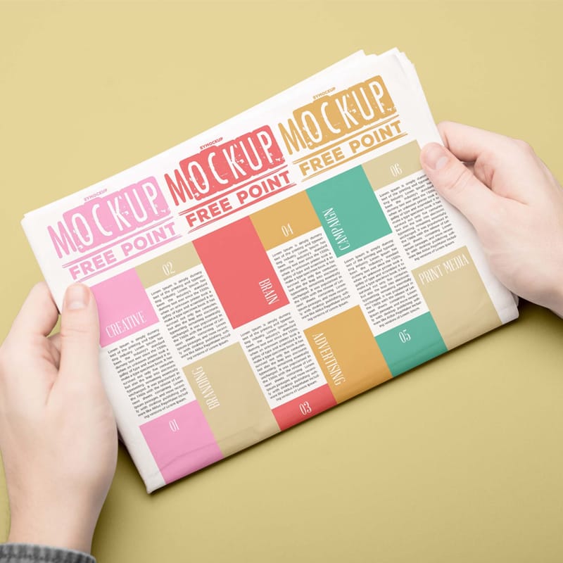 Free News Paper Advertisement Design Mockup » CSS Author