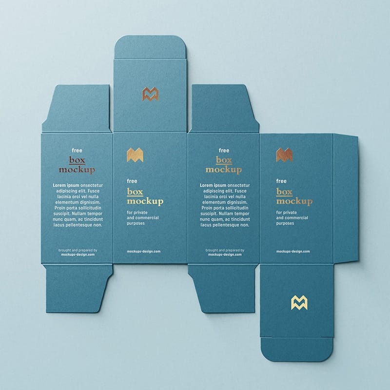 Free Unfolded Box Mockup » CSS Author