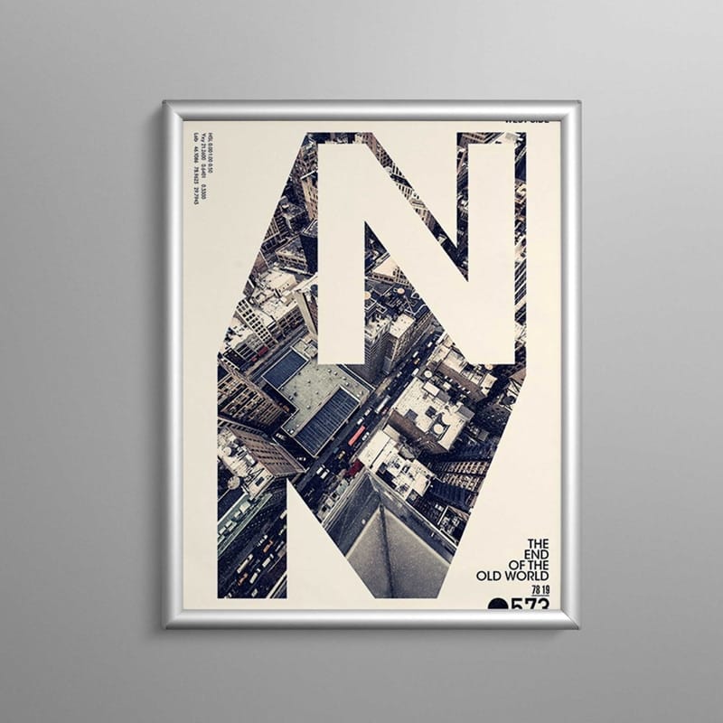 Free Wall Poster Artwork PSD Mockup Template » CSS Author