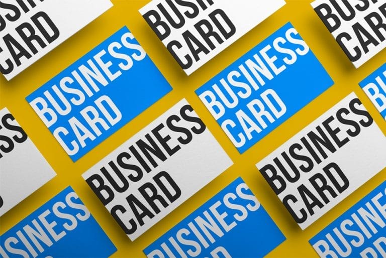 Business Cards Top View Mockup » CSS Author