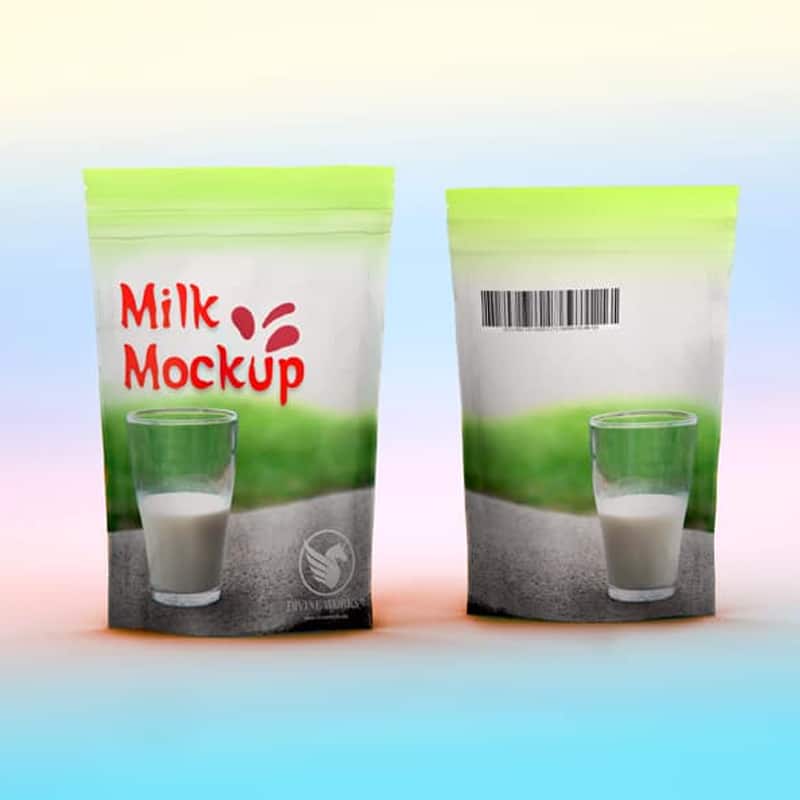 Free Milk Powder Packaging Mockup » CSS Author