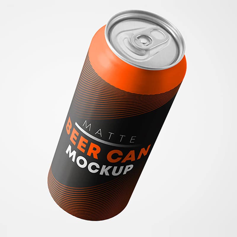 Matte Beer Can Free PSD Mockups » CSS Author