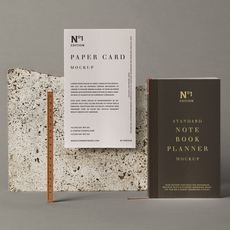 PSD Notebook Stationery Mockup » CSS Author