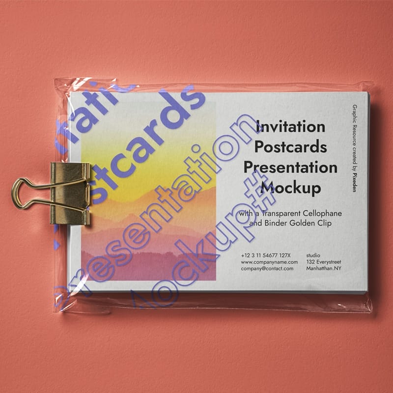 PSD Postcard Mockup Presentation » CSS Author