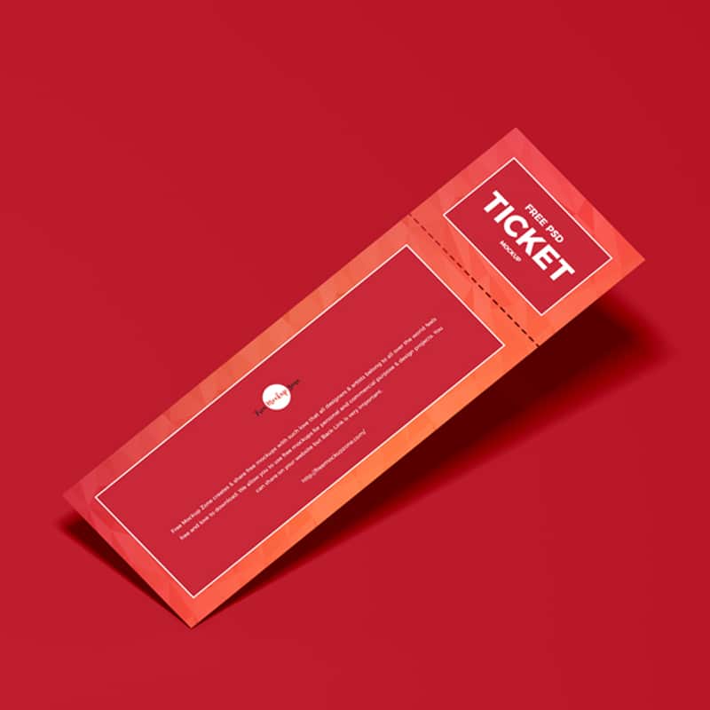 Free PSD Ticket Mockup » CSS Author