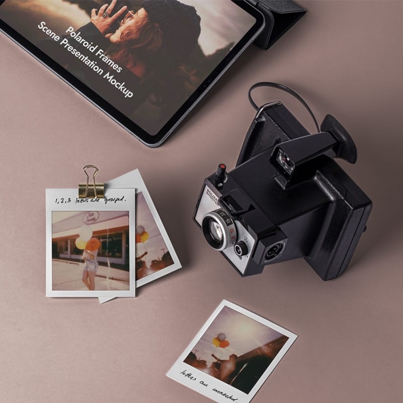 PSD Polaroid Mockup Frames Set » CSS Author