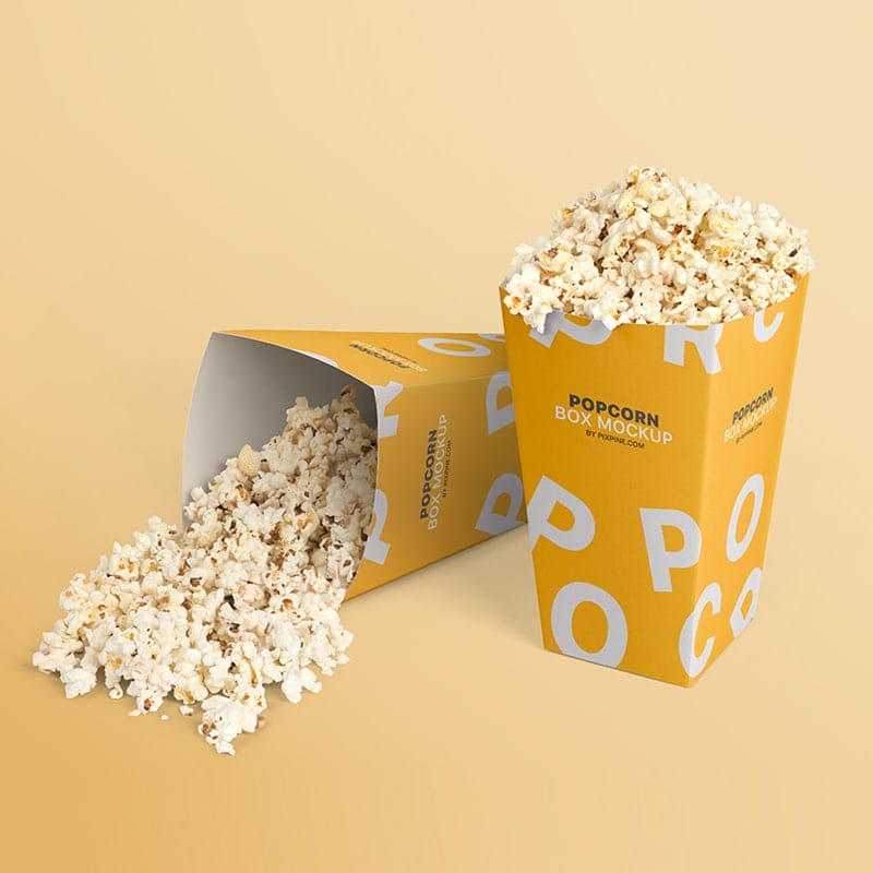 Free Popcorn Box Mockup » CSS Author
