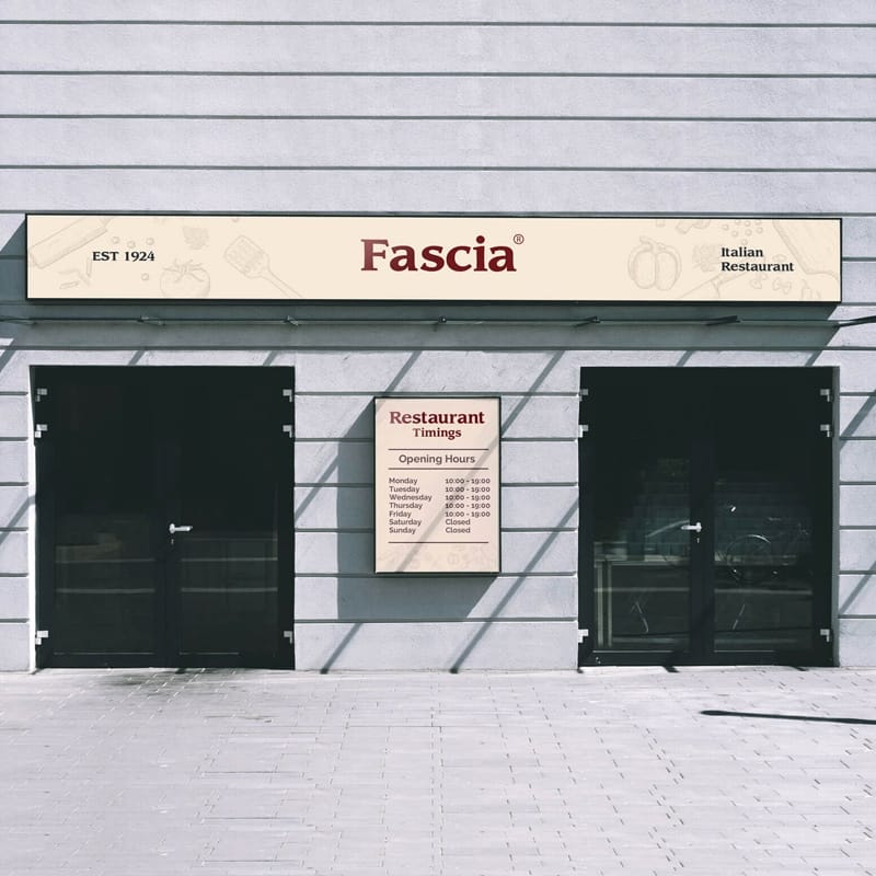 Free Storefront Shop Fascia With Poster Mockup PSD » CSS Author