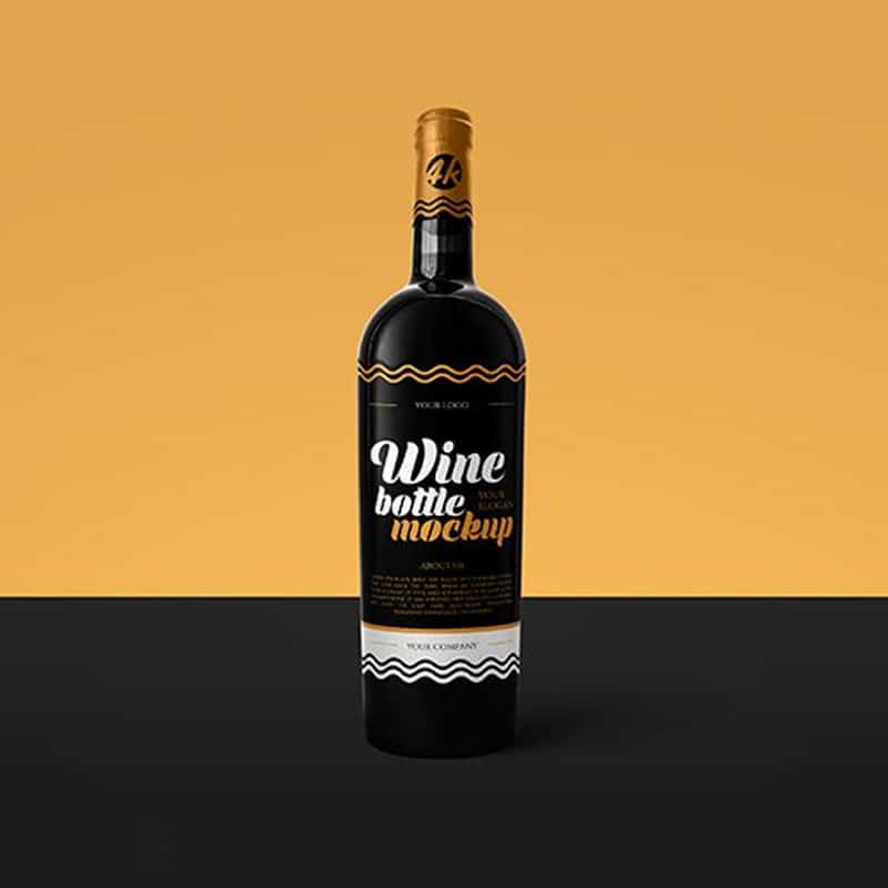 Free Wine Bottle MockUp » CSS Author