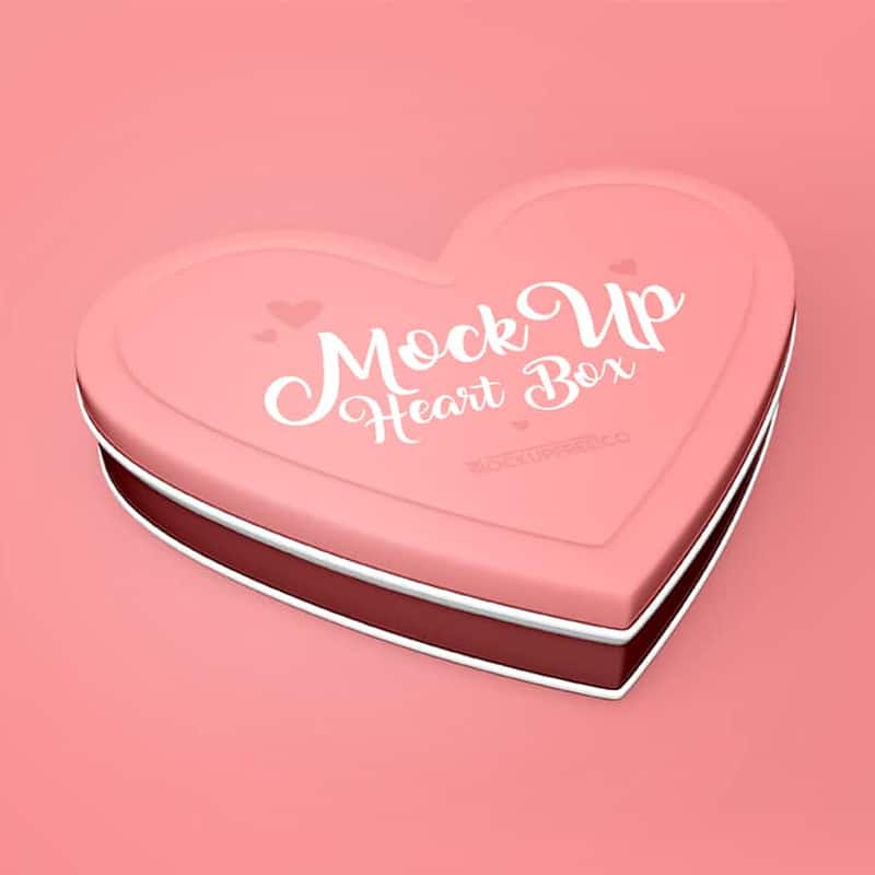 Heart Box Free Psd Mockup Css Author