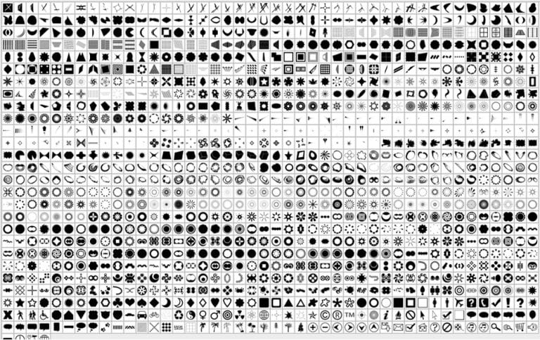 The Huge Collection Of Photoshop Custom Shapes For Beautiful Designs