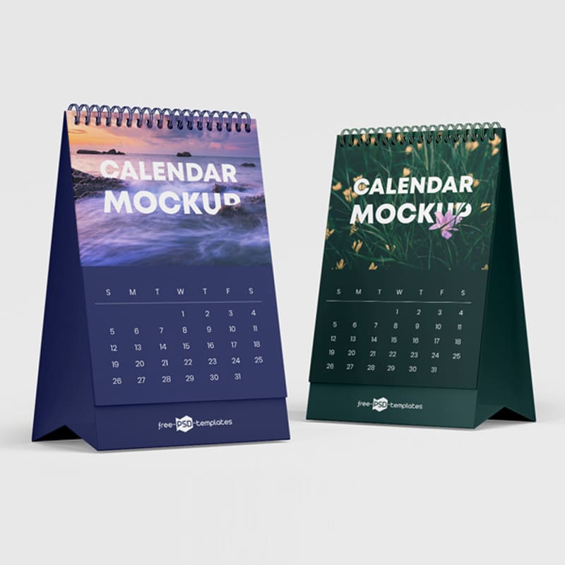 Free PSD Calendar Mockup Set » CSS Author