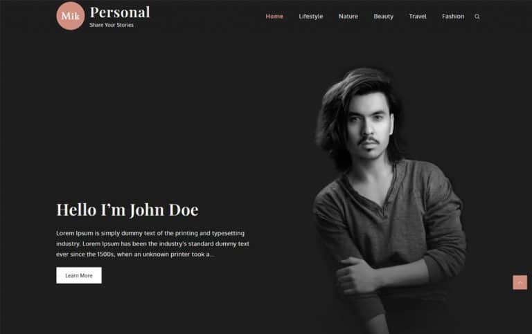 50+ Popular Free Personal Blog WordPress Themes 2024 » CSS Author