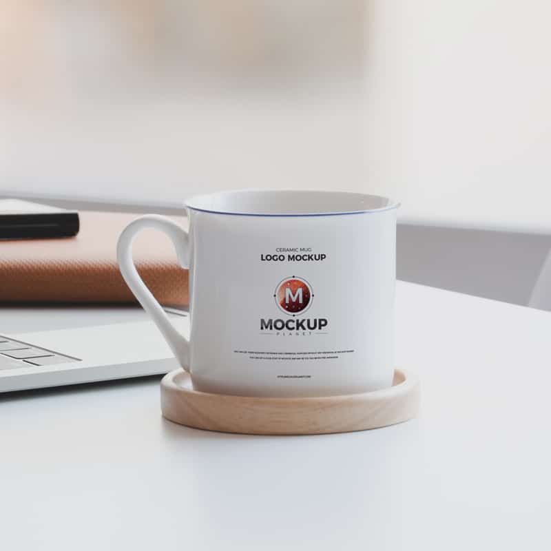 Free Ceramic Mug Logo Mockup Design » CSS Author