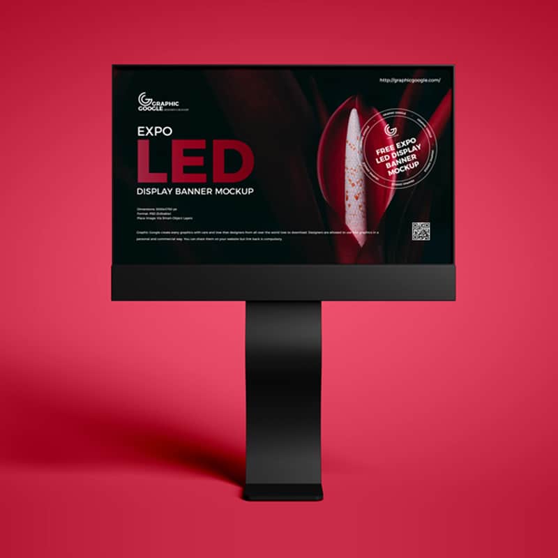 Free Expo LED Display Banner Mockup » CSS Author