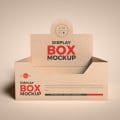 Free Kraft Empty Display Box Mockup » CSS Author