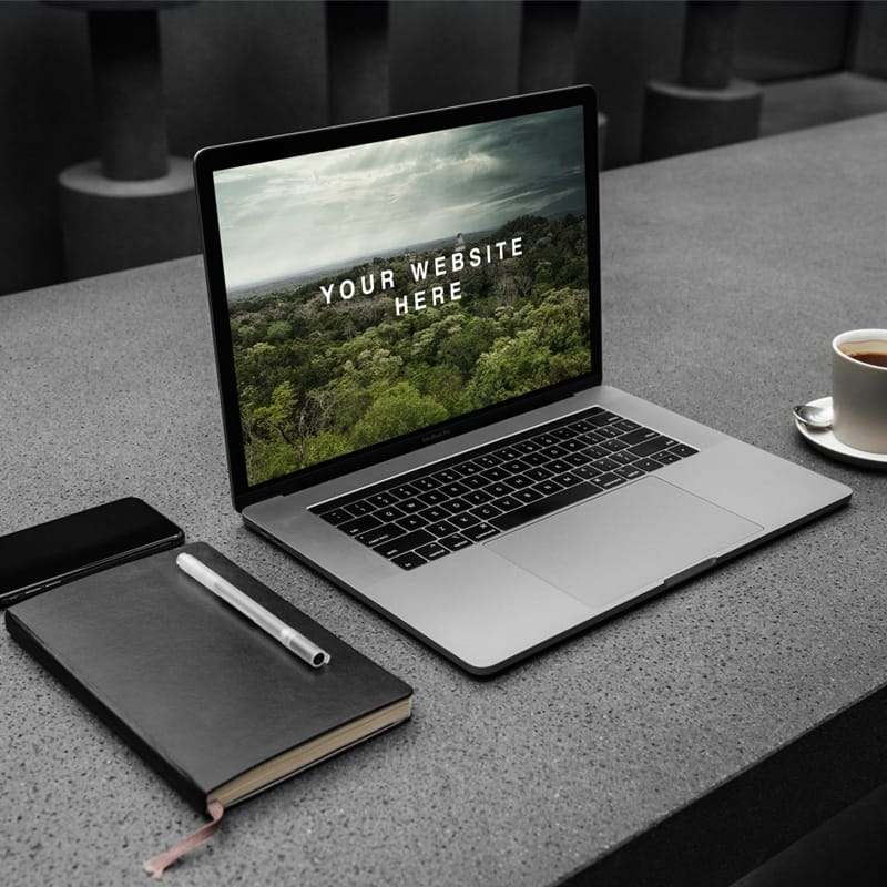 MacBook Pro Workspace PSD Mockup » CSS Author