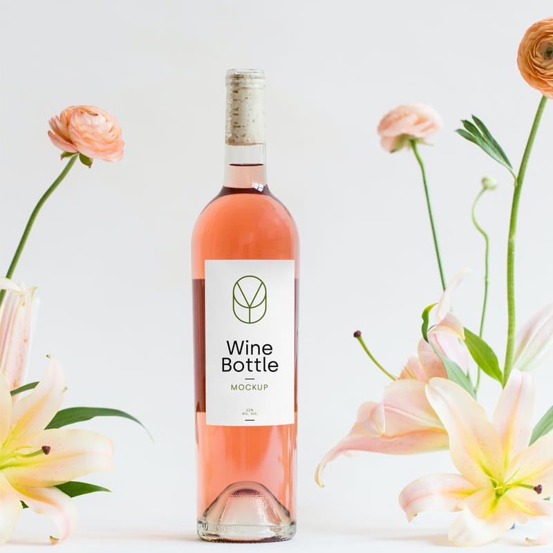 Wine Bottle Psd Mockup Css Author