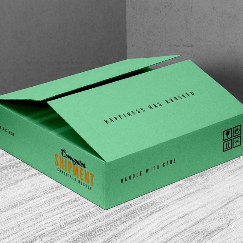 Free Corrugated Shipment Container Box Mockup PSD » CSS Author