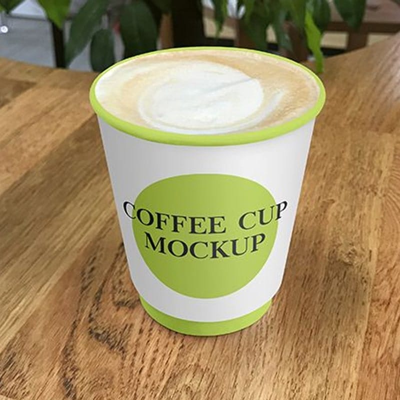 Free Paper Coffee Cup On Cafe Table Mockups » CSS Author