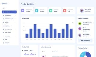 50+ Free Bootstrap 4 Admin Dashboard Templates 2024