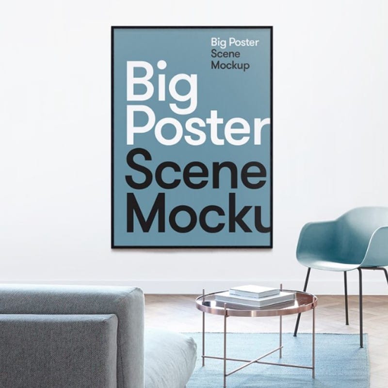 Big Poster Scene Mockup » CSS Author