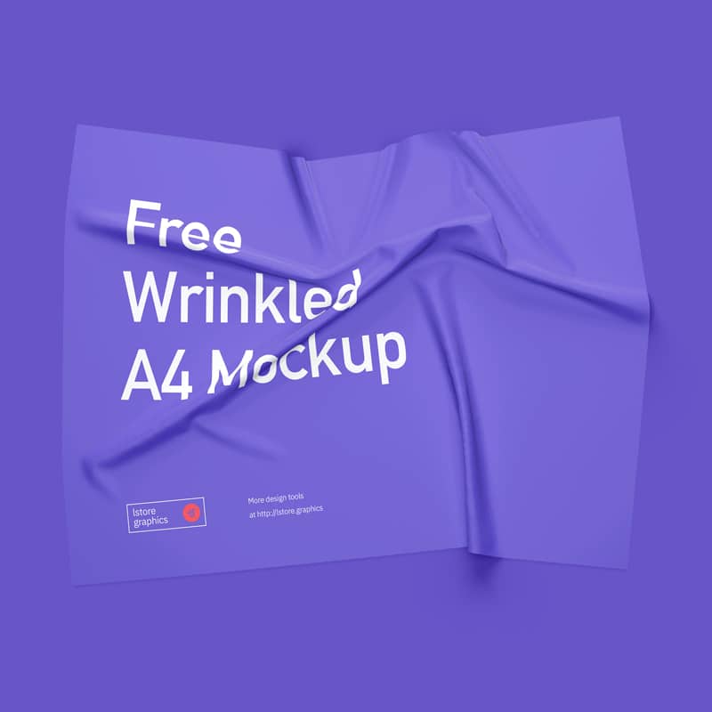 Free Transparent Wrinkled A4 Mockup » CSS Author