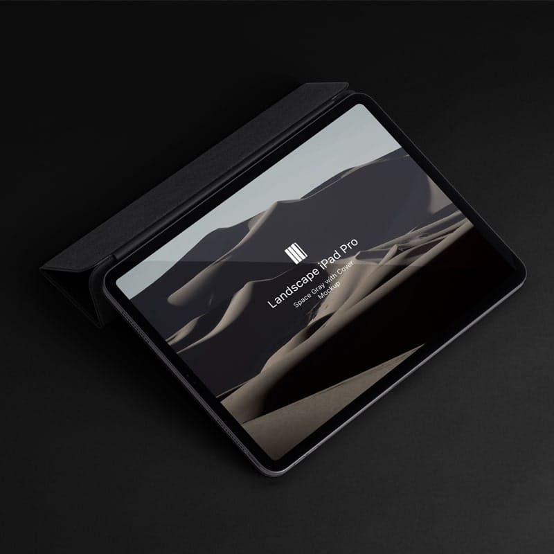 Landscape Cover PSD IPad Pro Mockup » CSS Author