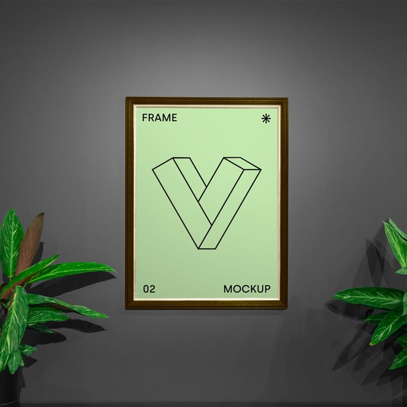 Poster With Plants Mockup » CSS Author