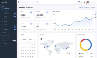 50+ Free Bootstrap 4 Admin Dashboard Templates 2024