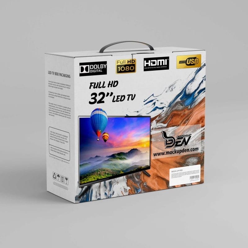 Free Photorealistic TV Box Scene Mockup » CSS Author