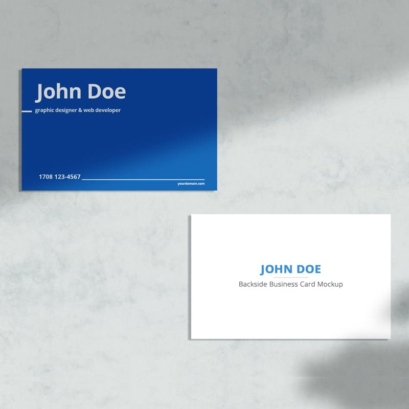 Free Simple Business Card Mockup PSD » CSS Author