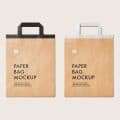 Free Flattened Paper Bag Mockup » CSS Author