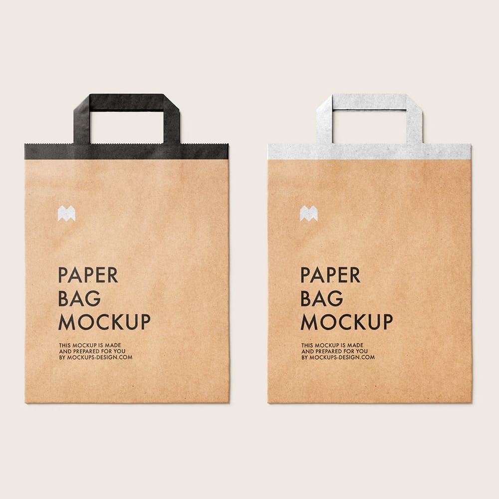 Free Flattened Paper Bag Mockup » CSS Author