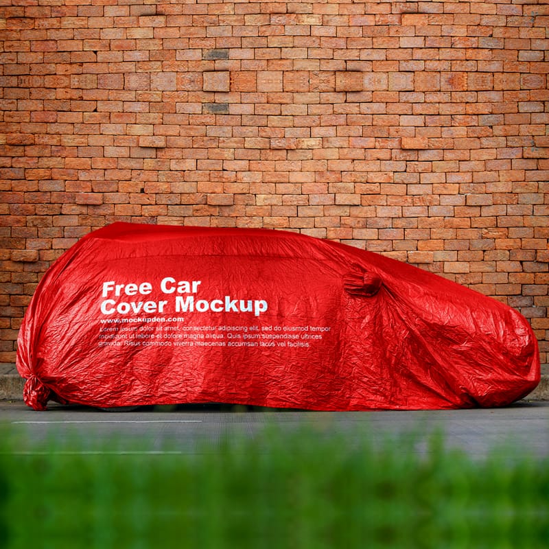 Free Car Cover Mockup PSD Template » CSS Author