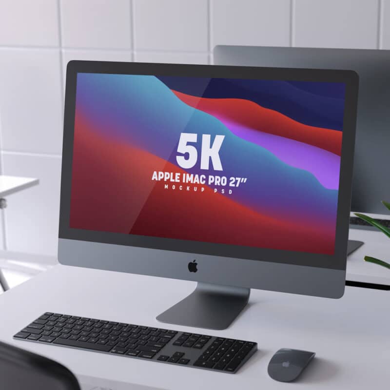 Free Retina 5K Apple IMac Pro 27 Inches Mockup PSD » CSS Author