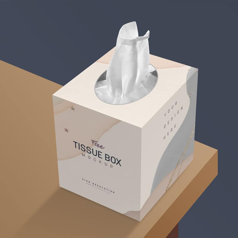 Free Tissue Box Mockup PSD » CSS Author