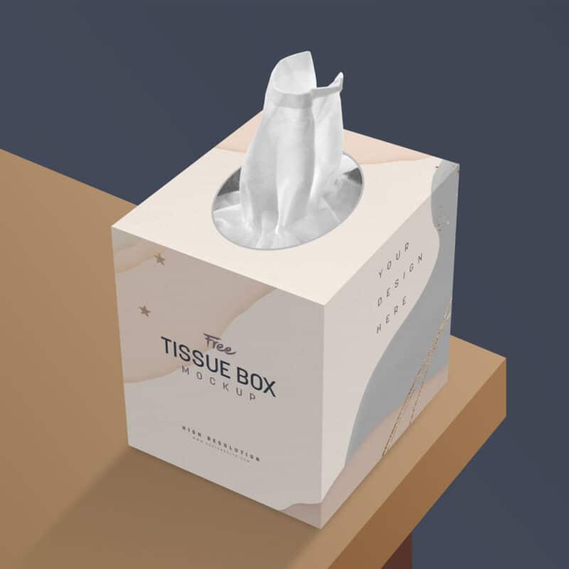 Free Tissue Box Mockup PSD » CSS Author