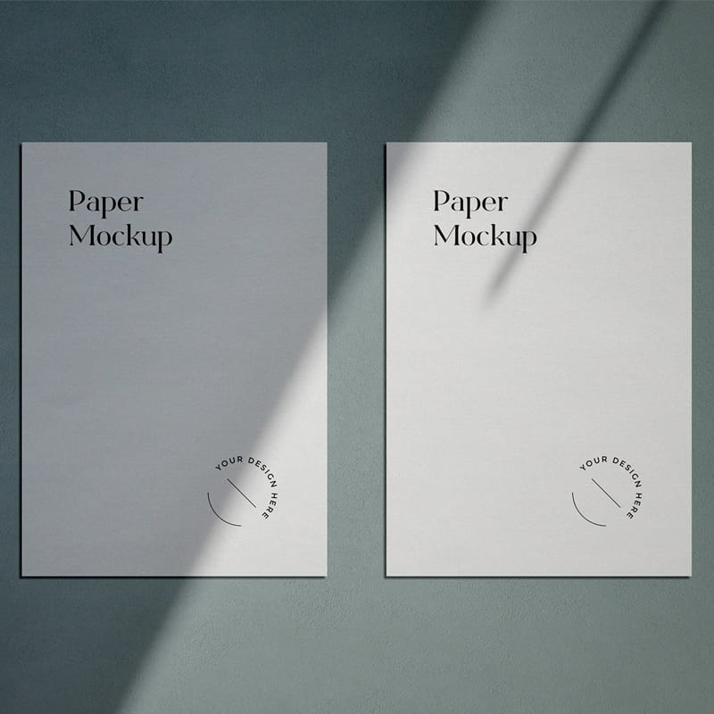A4 Paper Mockup With Shadow Overlay » CSS Author
