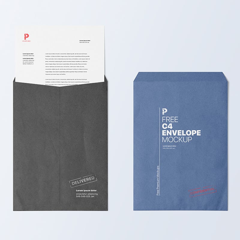 Free C4 Envelope Mockup » CSS Author