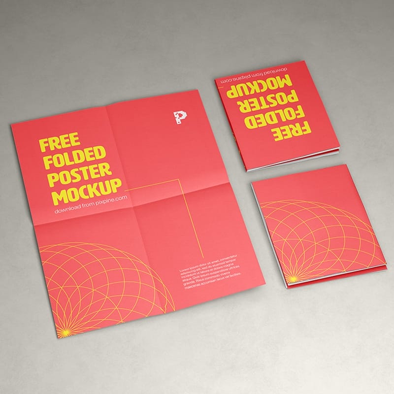 Free Folded Poster Mockup » CSS Author