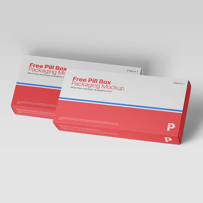 Free Pill Box Packaging Mockup » CSS Author