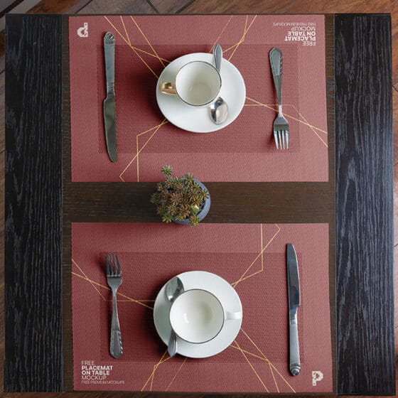 Free Placemat On Table Mockup » CSS Author