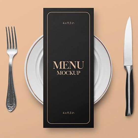 Free Restaurant Menu Card Mockup » CSS Author