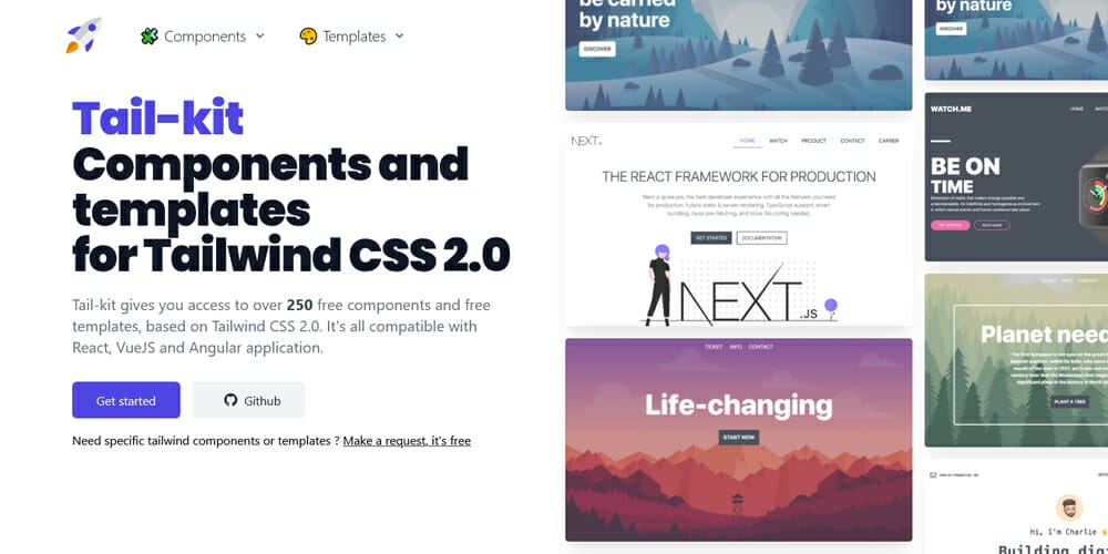 Free Tailwind CSS UI Components and Resources – Yes Web Designs