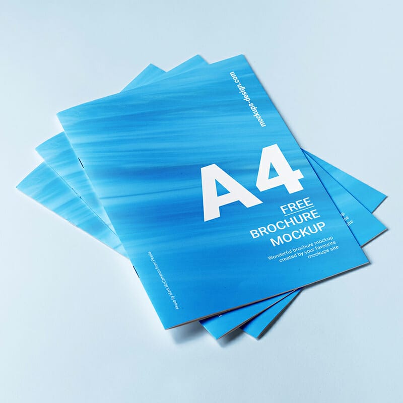 A4 Brochure Cover Mockup » CSS Author