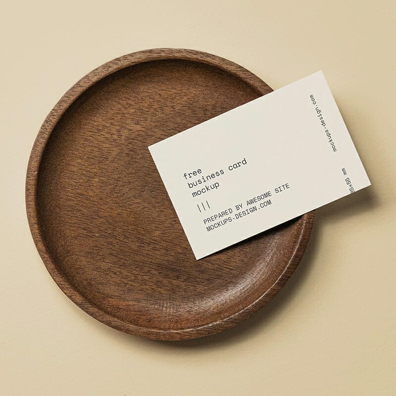 Business Card In A Bowl Mockup » CSS Author