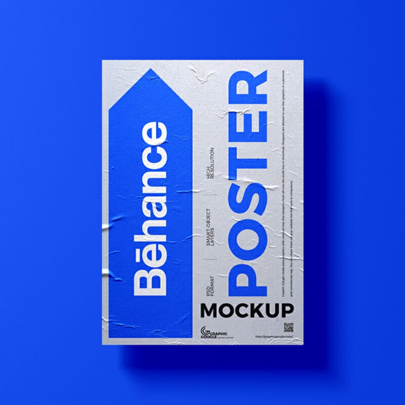 Free Top View A3 Poster Mockup » CSS Author